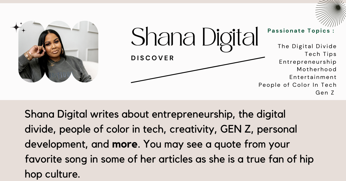 Discover SHANA DIGITAL Lifestyle + Tech + Education
